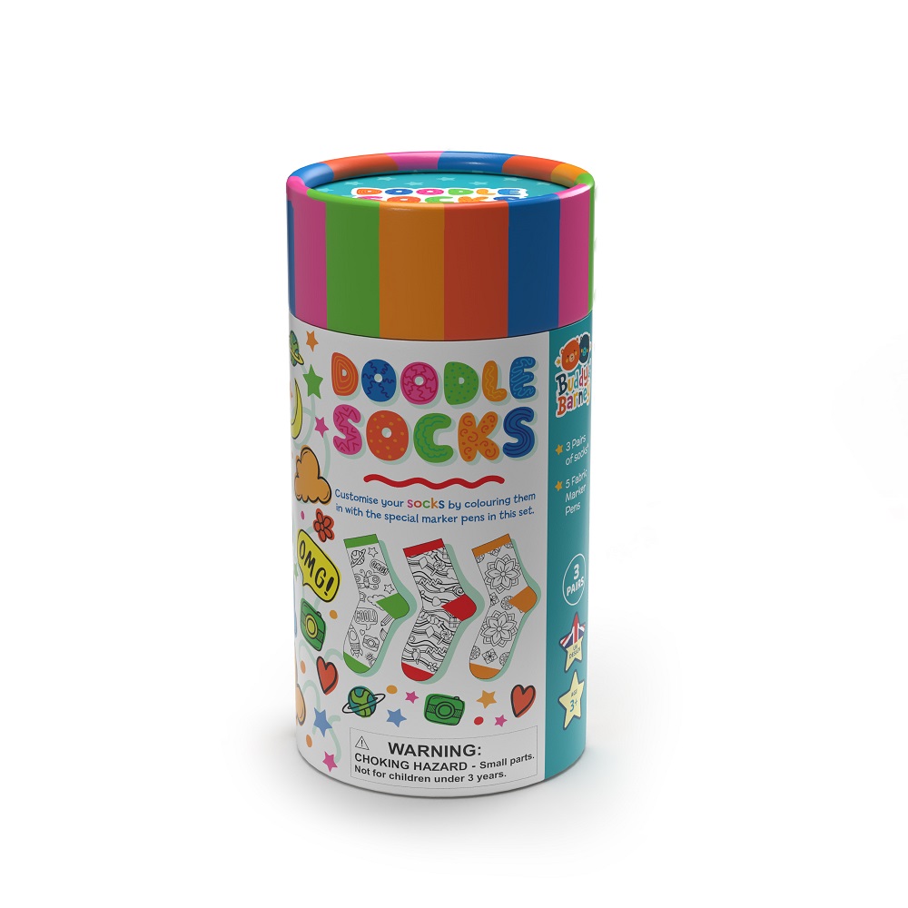 Buddy & Barney Doodle Socks Colour Your Own Socks | babaloo – Your ...