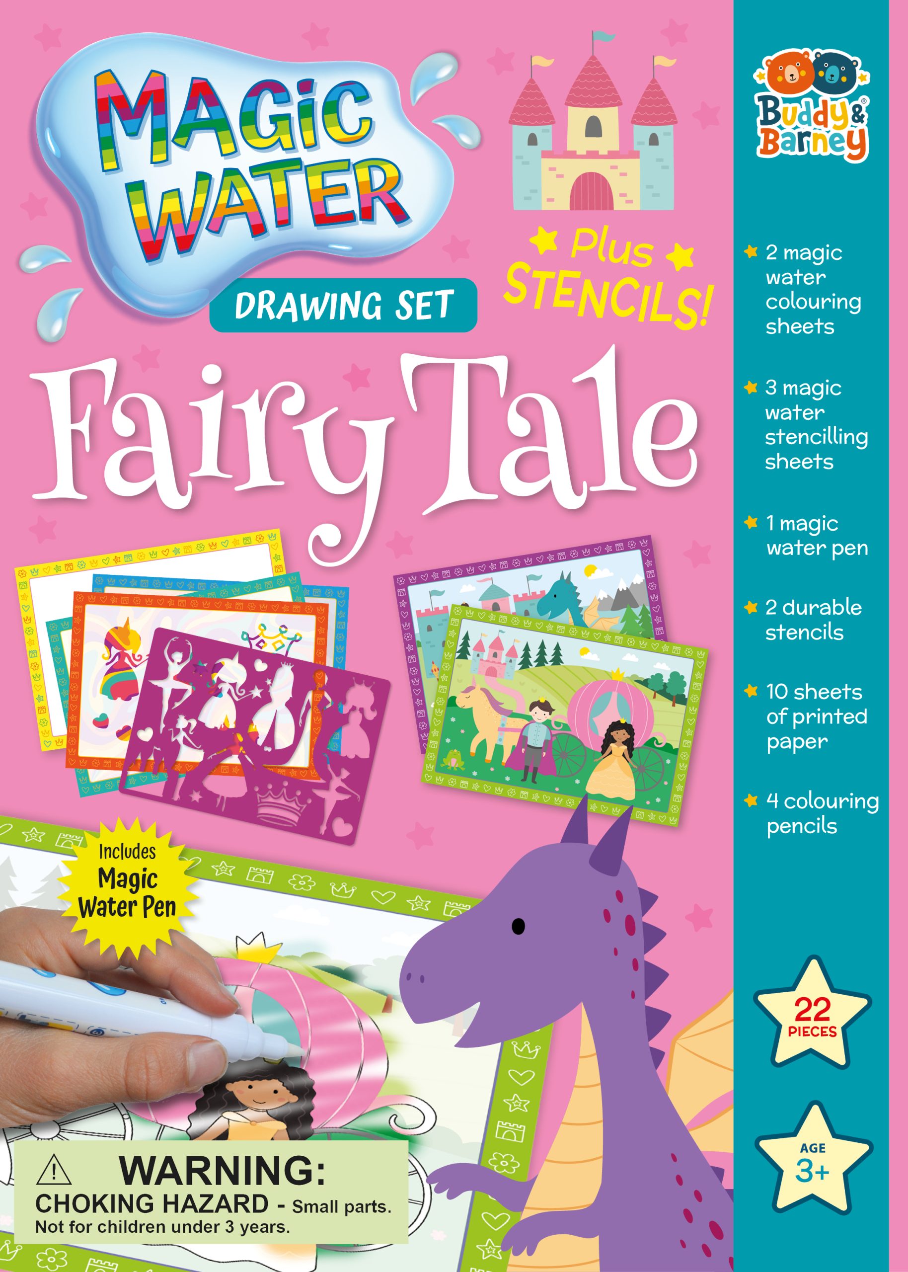 Buddy & Barney Water Magic Drawing Set Fairytale | babaloo