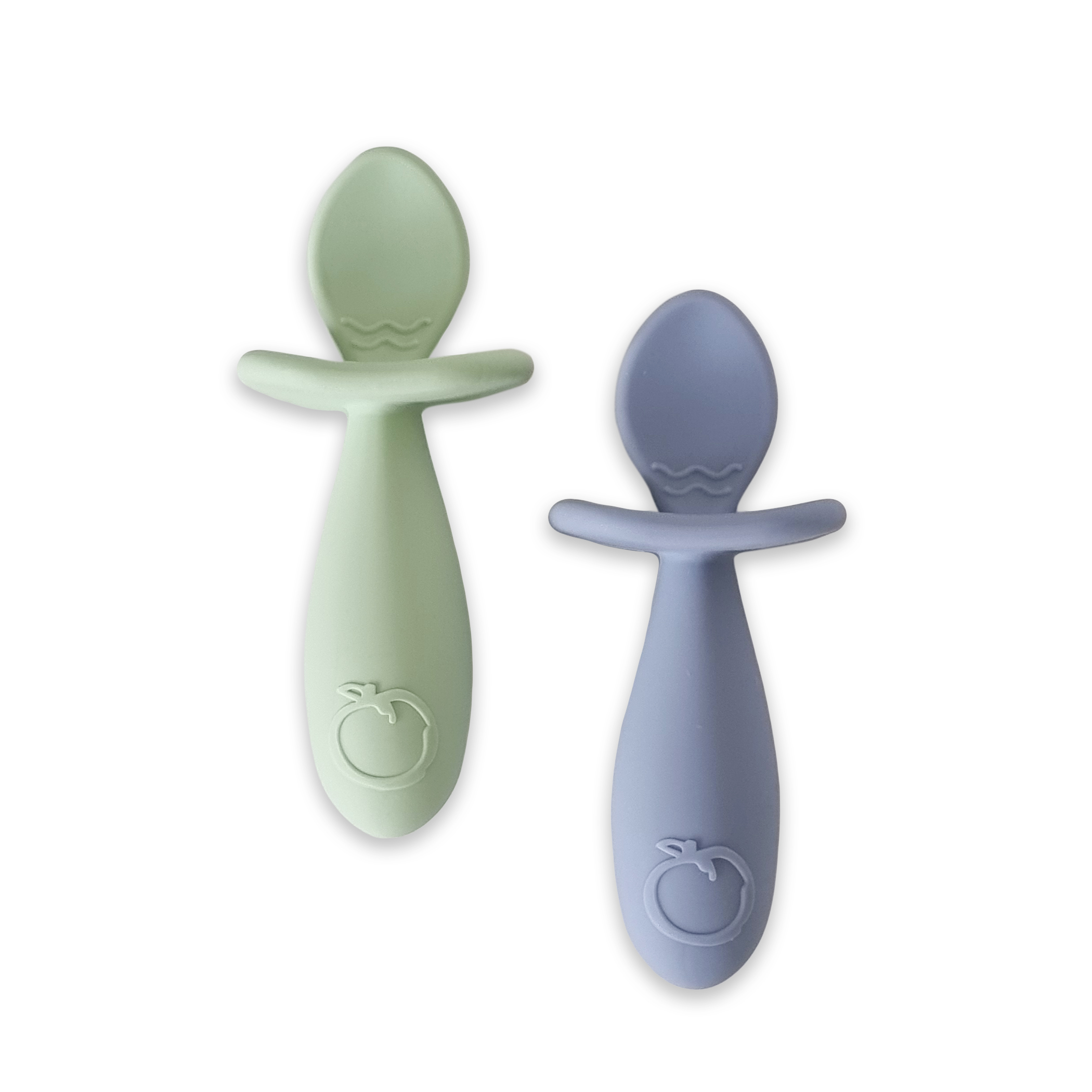 PLUM Silicone Easy Grip Spoon Set 2pk | babaloo