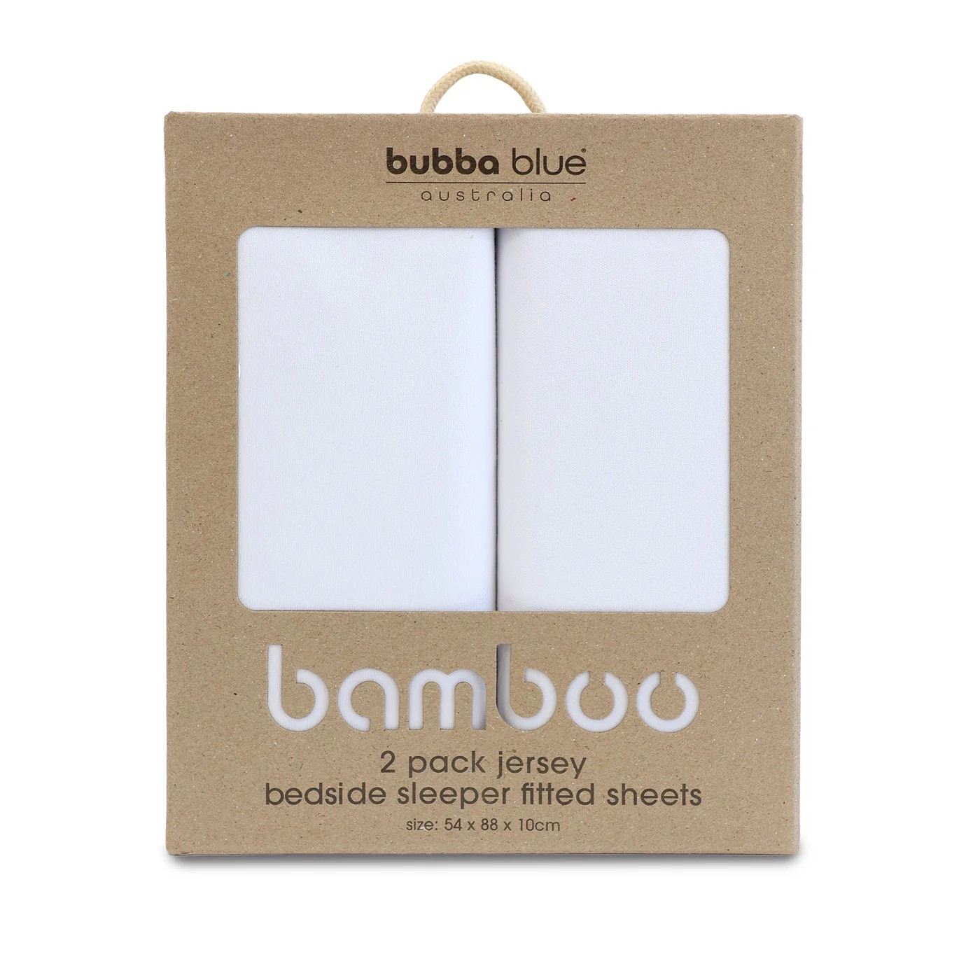 Bubba Blue Bamboo Co-Sleeper & Bedside Sleeper Jersey Fitted Sheets 2pk ...