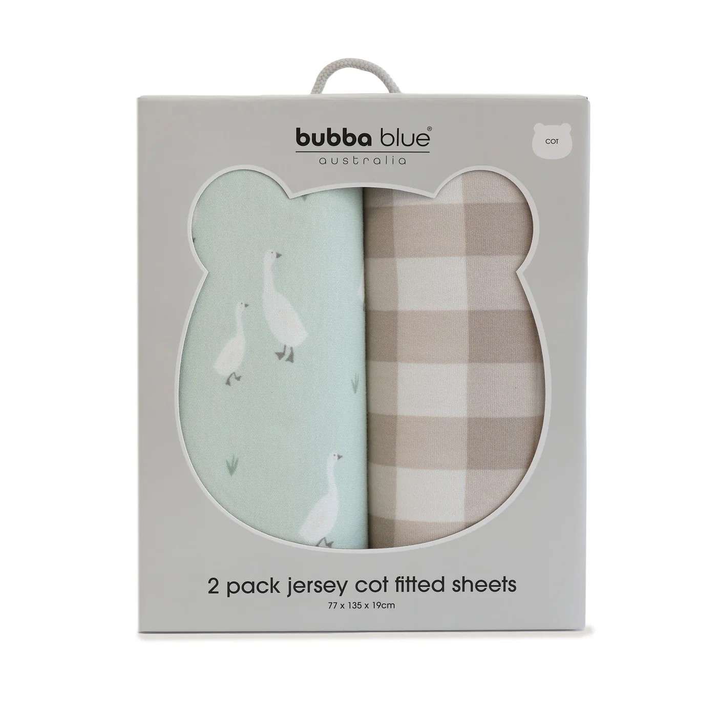 Bubba Blue Provincial 2pk Jersey Cot Fitted Sheets | babaloo