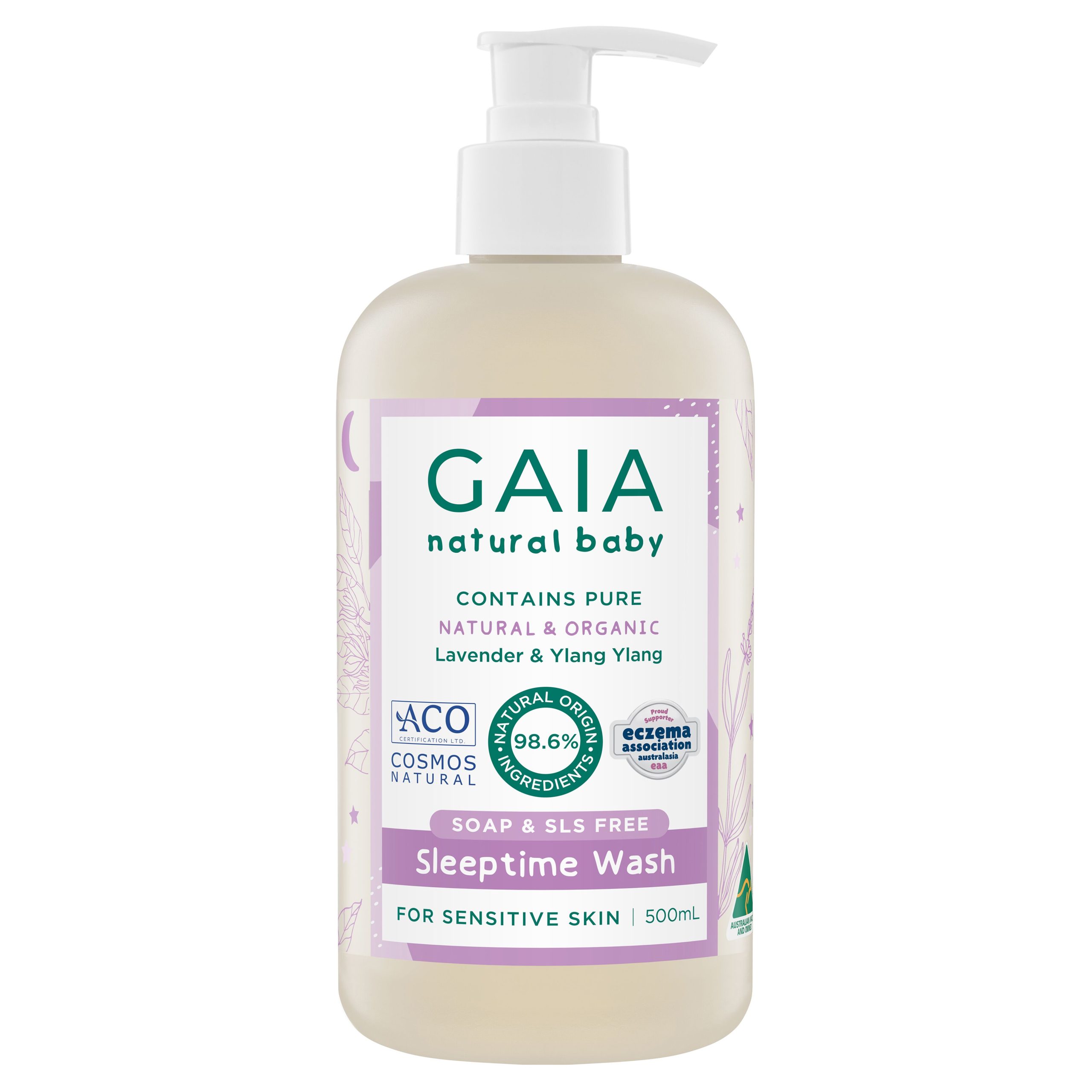 GAIA Natural Baby Sleeptime Bath Wash | babaloo