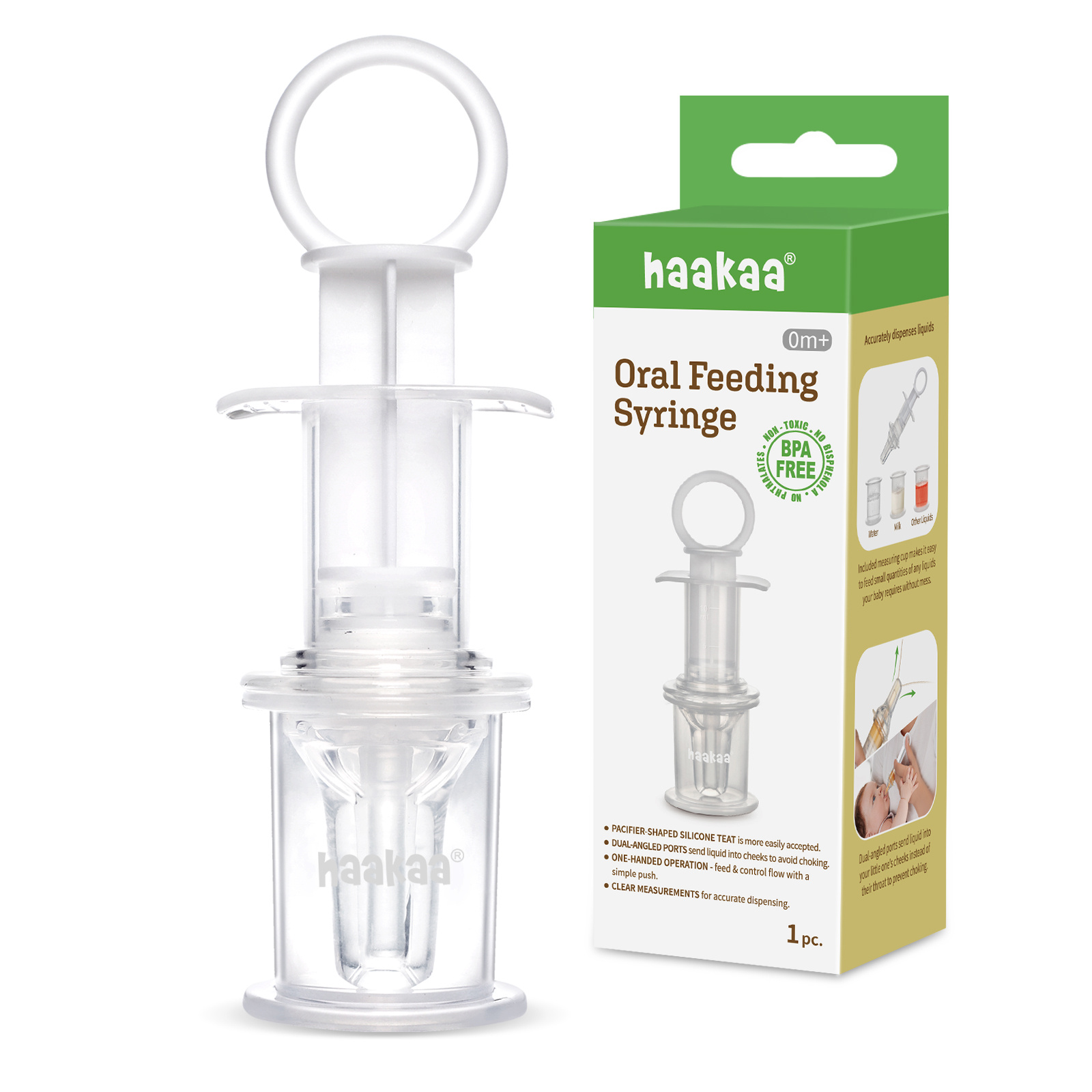 Haakaa Oral Feeding Syringe | babaloo