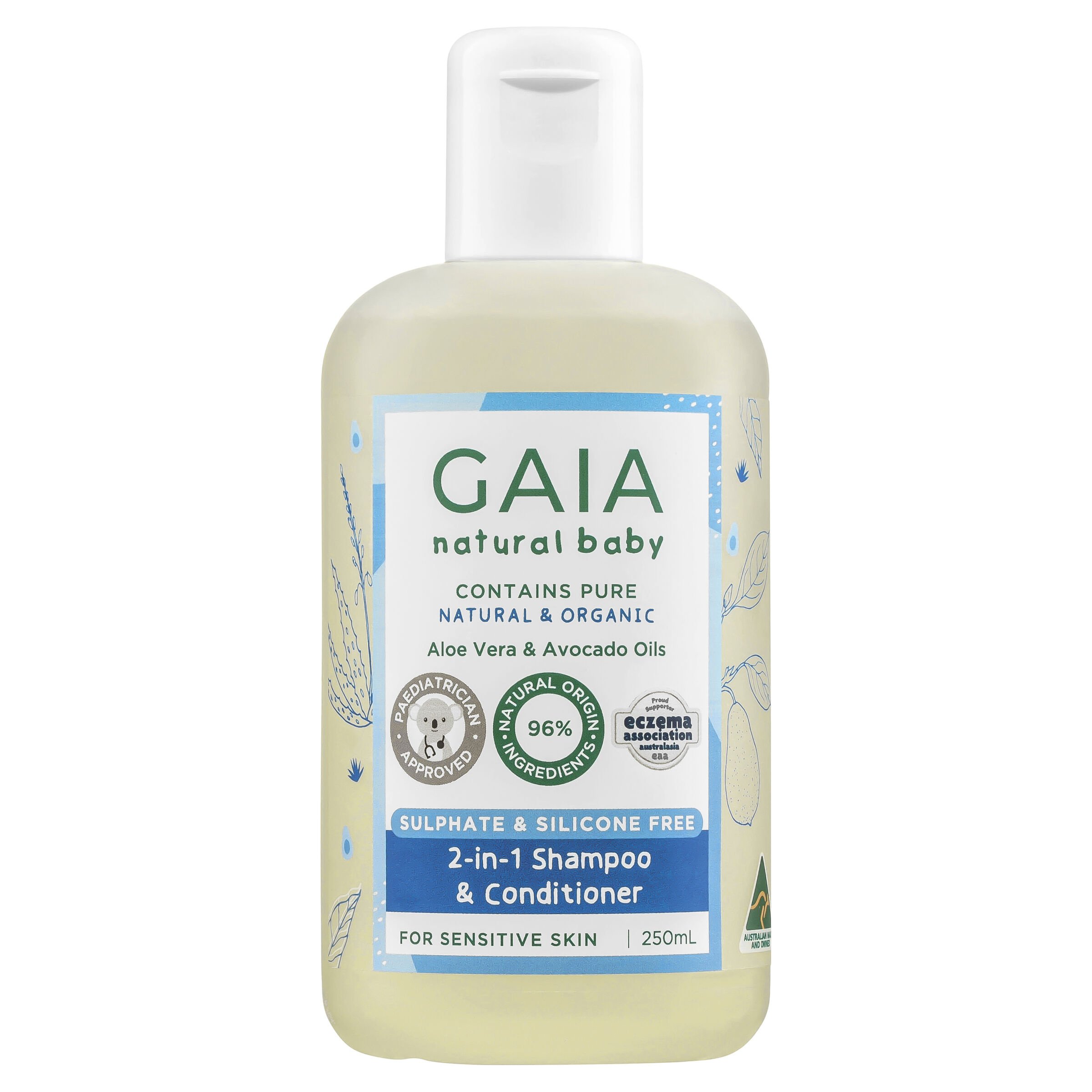 GAIA Natural Baby 2 in 1 Shampoo & Conditioner | babaloo